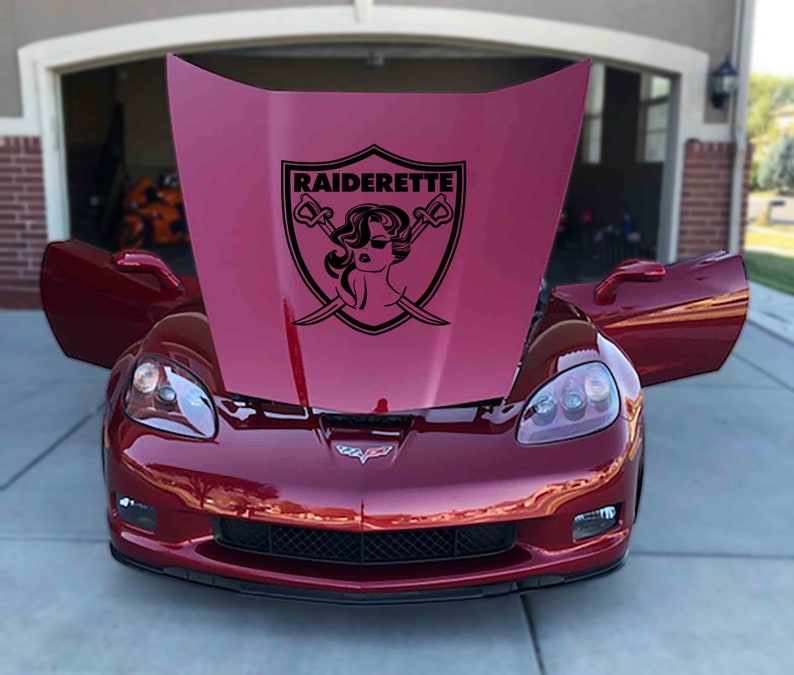 Raiderette Vinyl Decal, Female Las Vegas Raider Fan Decal Sticker - Etsy