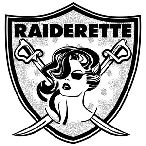 Raiderette Bandana Sticker, Las Vegas Raiders Female Las Vegas Raider ...