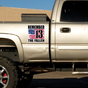 Remember the Fallen 13, Soldier Memorial, Soldier Memorial Sticker - Etsy