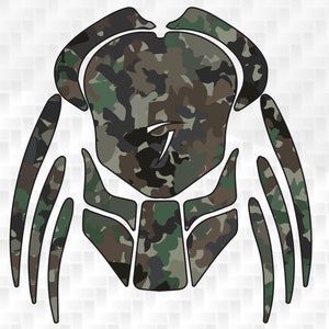 AVP Predator Helm Sticker | Multi Pattern | Uv-chemical Resistant ...