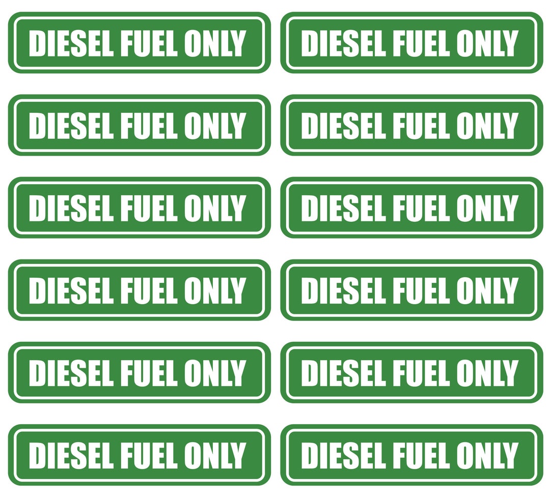 Diesel Fuel Only Vinyl Decal - Truck, Vehicle, Equipment - Etsy
