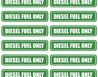 Diesel Fuel Only Sticker - Etsy