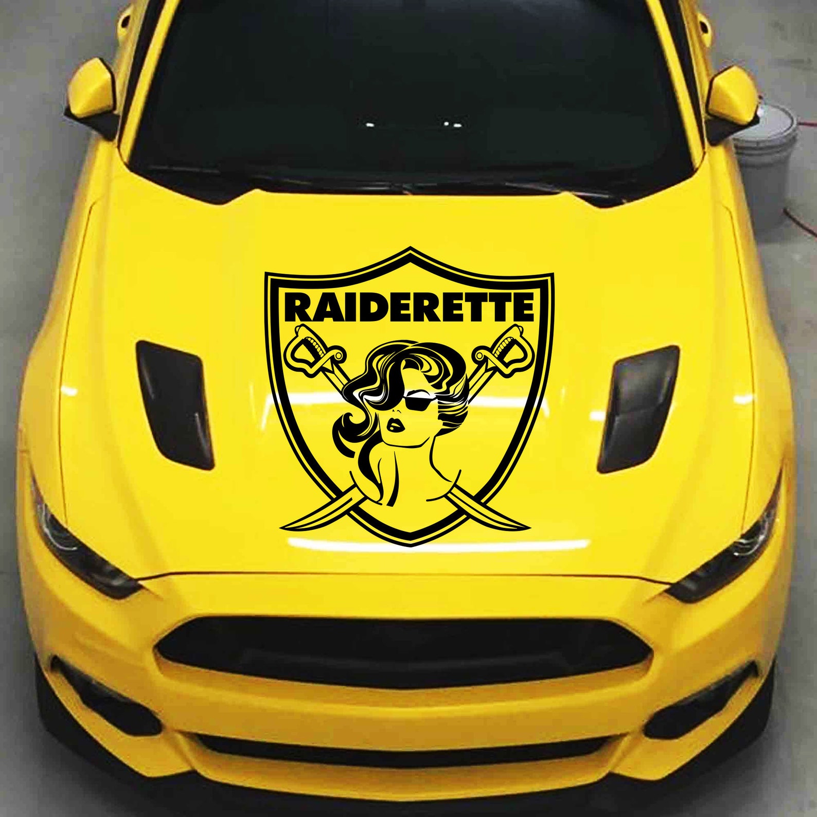 Raiderette Vinyl Decal, Female Las Vegas Raider Fan Decal Sticker - Etsy