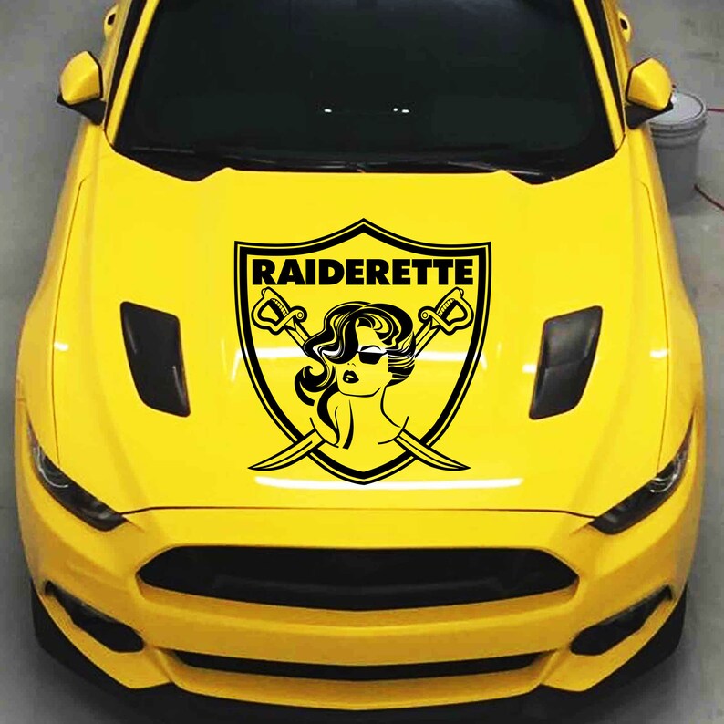 Raiderette Vinyl Decal Female Las Vegas Raider Fan Decal - Etsy