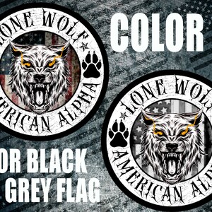 Lone Wolf Sticker, American Alpha Sticker, Lone Wolf American Alpha ...