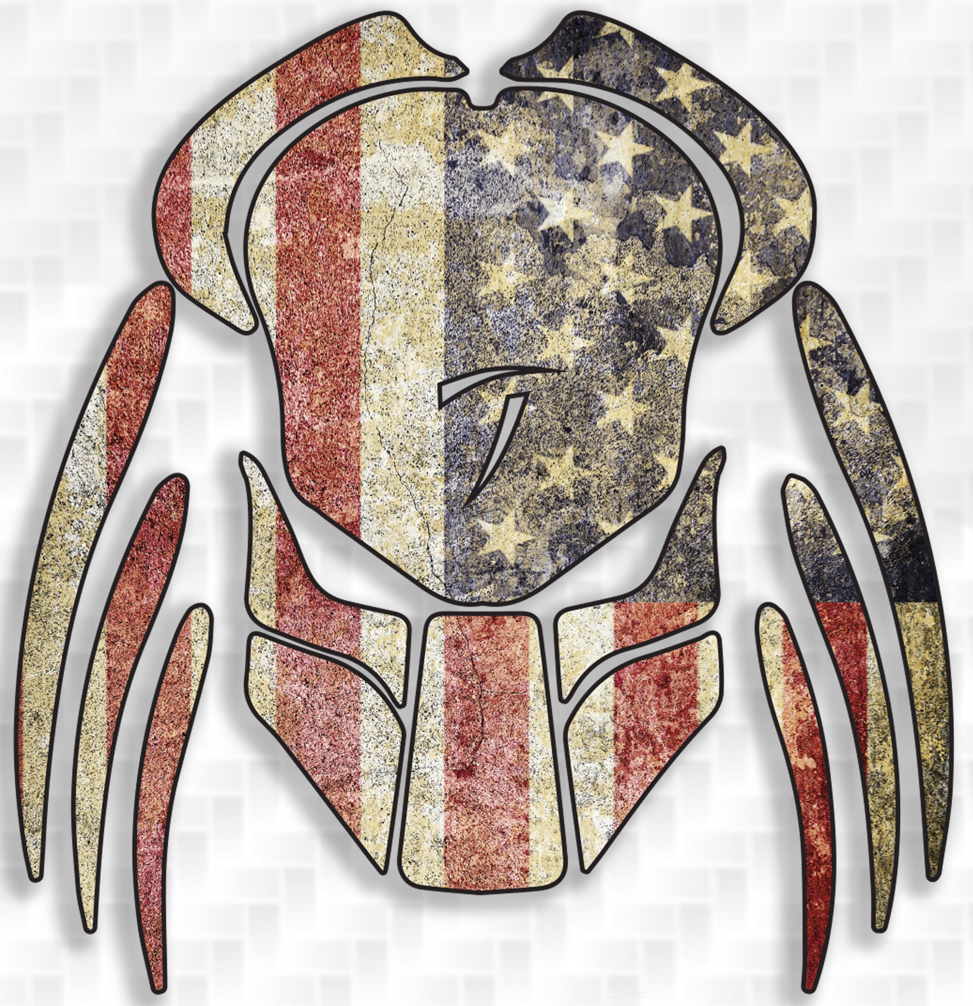 Predator Mask Drawings