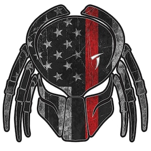Predator Sticker, Predator Decal, Predator Helmet Sticker, Water ...