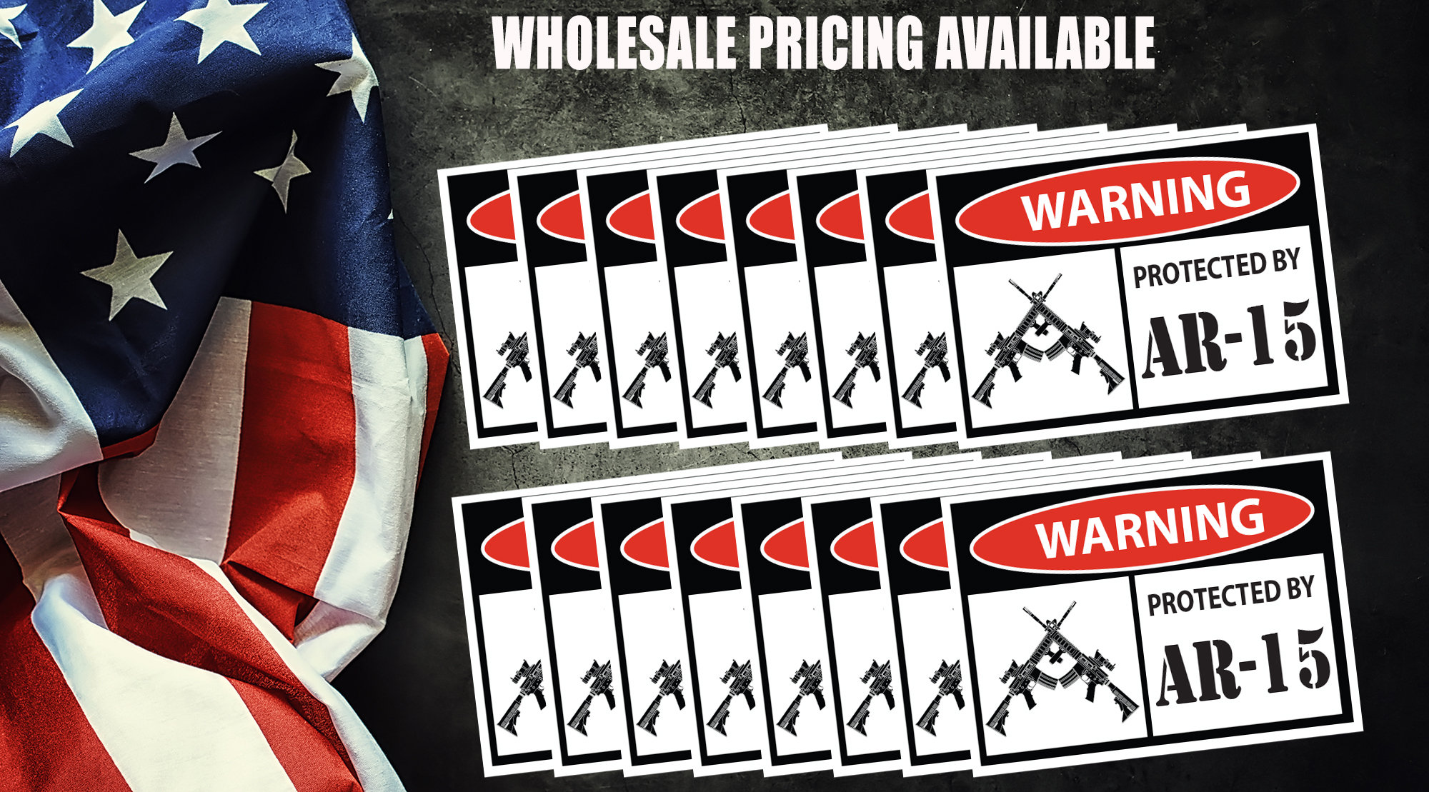 Warning Protected by AR-15 Sticker Laminated UV Protected - Etsy