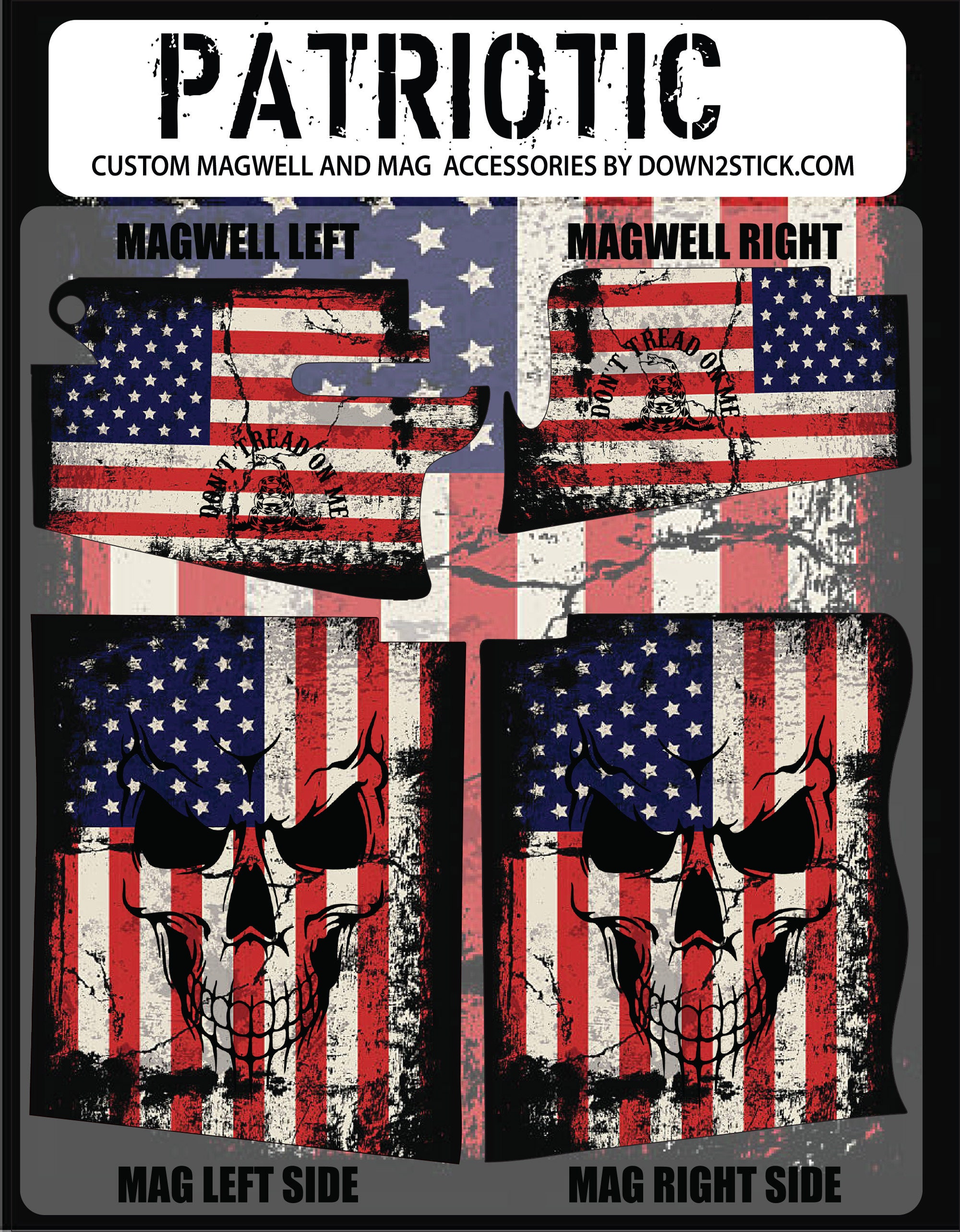 Airsoft Magwell Vinyl Wrap Skins Upper Receiver Sticker - Etsy