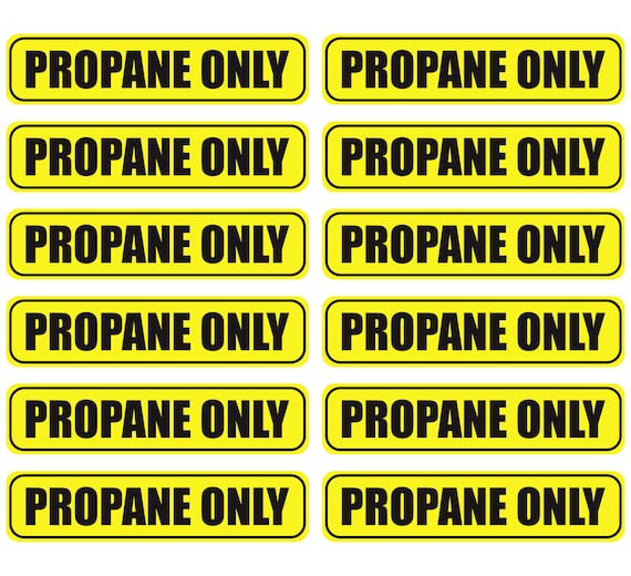 Propane Gas Label