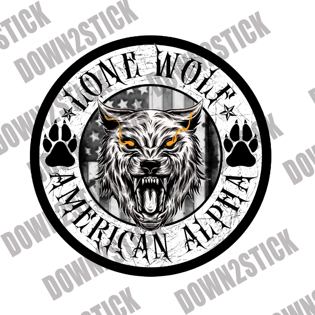 Lone Wolf Sticker, American Alpha Sticker, Lone Wolf American Alpha ...