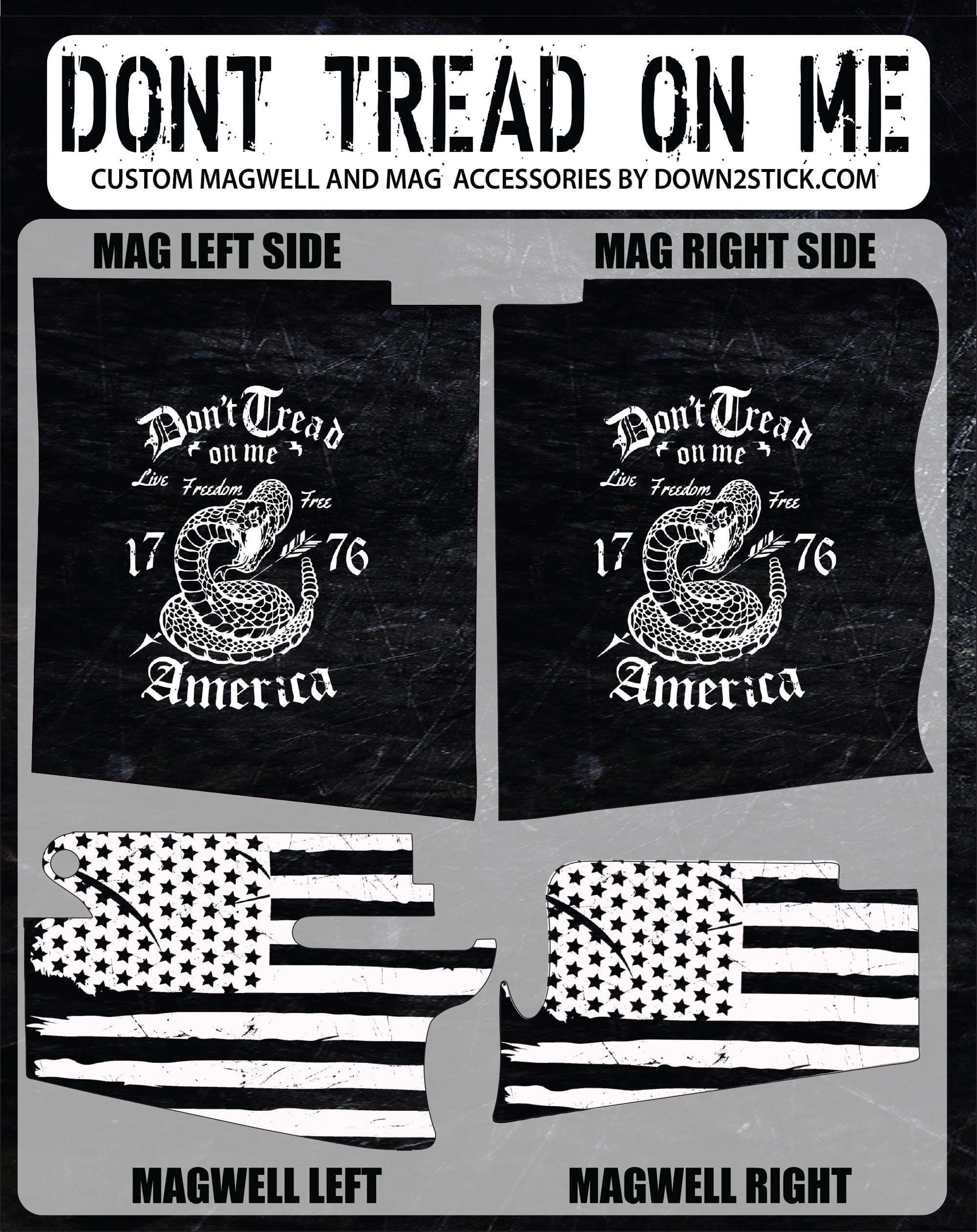 Airsoft Magwell Vinyl Wrap Skins Upper Receiver Sticker - Etsy