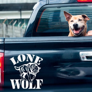 Lone Wolf Vinyl Decal, Lone Wolf Sticker, Lone Wolf Die-cut Design - Etsy