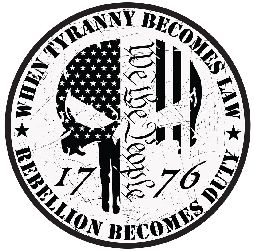 Tyranny Becomes Law, 2nd Amendment Decal 1776 Patriot Sticker - Etsy