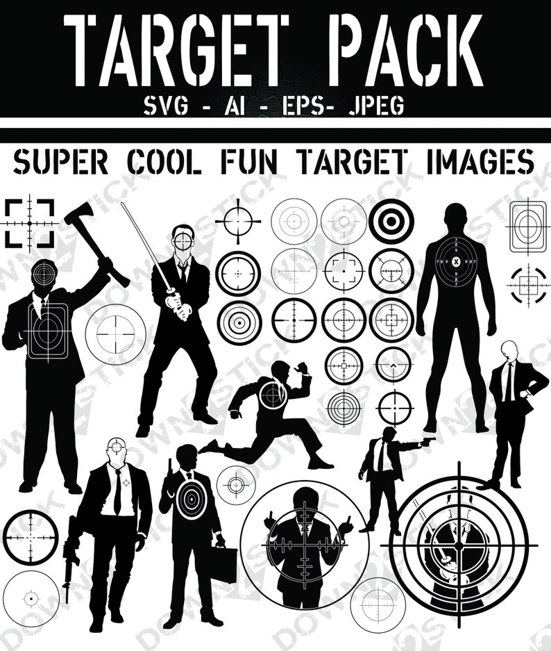 Target Pack Shooting Targets Svg AI EPS Jpeg - Etsy Target Pack Shooting Targets Svg AI EPS Jpeg - Etsy