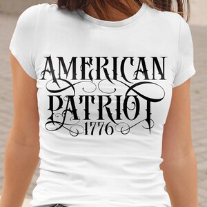 American Patriot Digital File, American Patriotic Svg Fancy Script ...