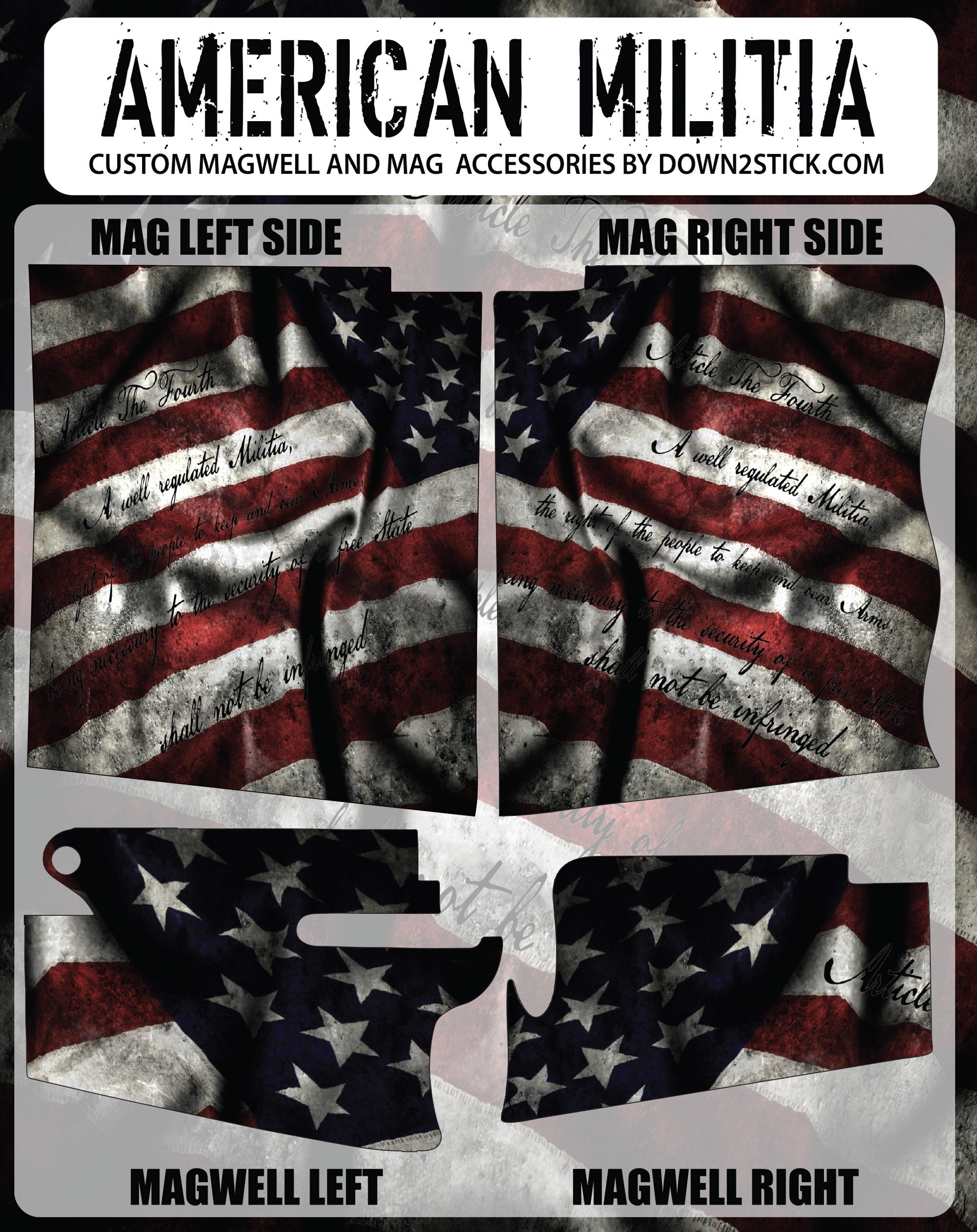 Airsoft Magwell Vinyl Wrap Skins Upper Receiver Sticker - Etsy