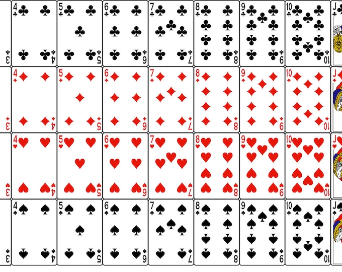 Naipes SVG Todas las cartas estándar - Etsy México