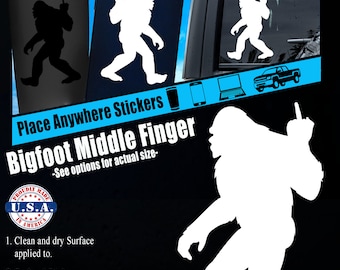 FJB Bigfoot Sasquatch Middle Finger Decal Sticker F Joe Biden Funny ...