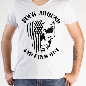 FAFO, USA Skull Flag Tattered Distressed American Flag, Svg-eps-dxf-pdf ...