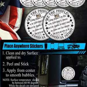 We the People, Pledge of Allegiance Sticker - High Quality Custom Made ...