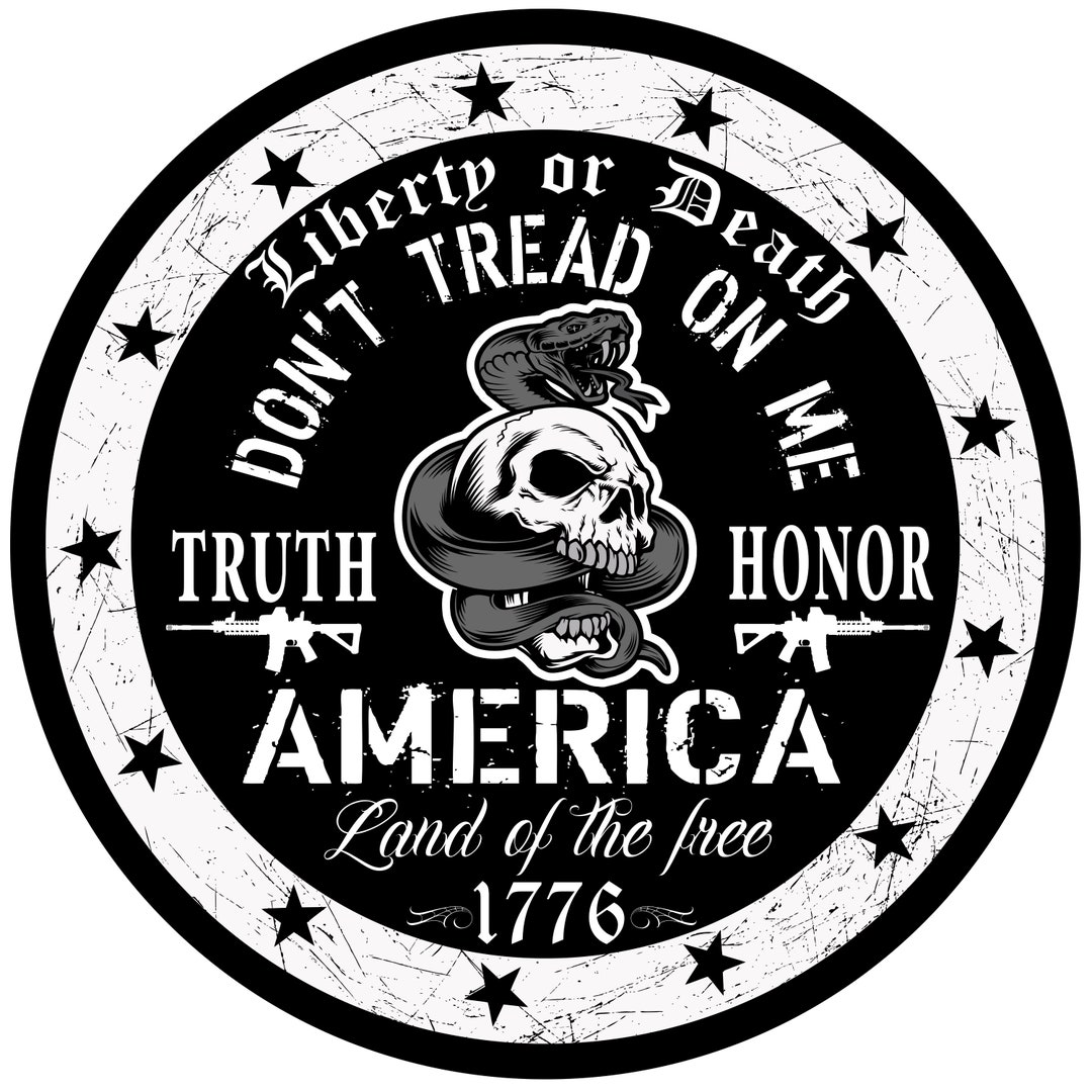 Gadsden Flag Sticker, Don’t Tread on Me, Liberty or Death, 2A Decal ...