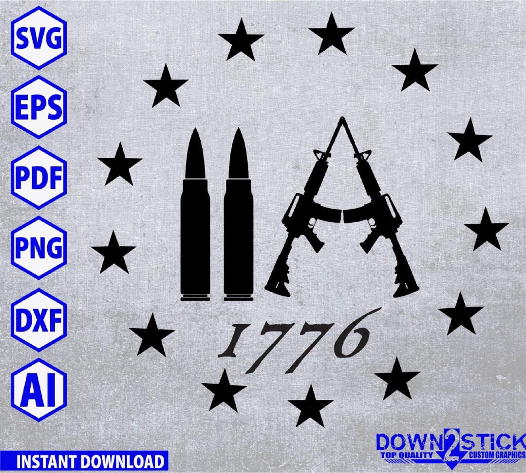 2nd Amendment Digital File, Svg, Dxf, Eps, Pdf, Png, Adobe Ai, Jpeg, - Etsy