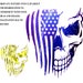 USA Skull Flag Tattered Distressed Decal American Flag Skull - Etsy