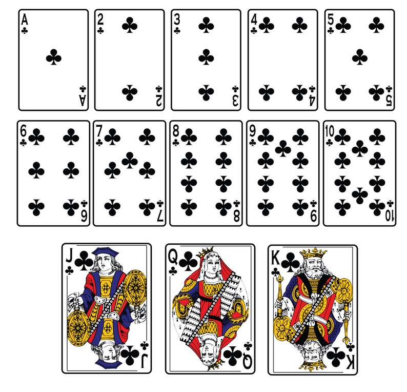 Playing Cards SVG All Standard Cards - Etsy