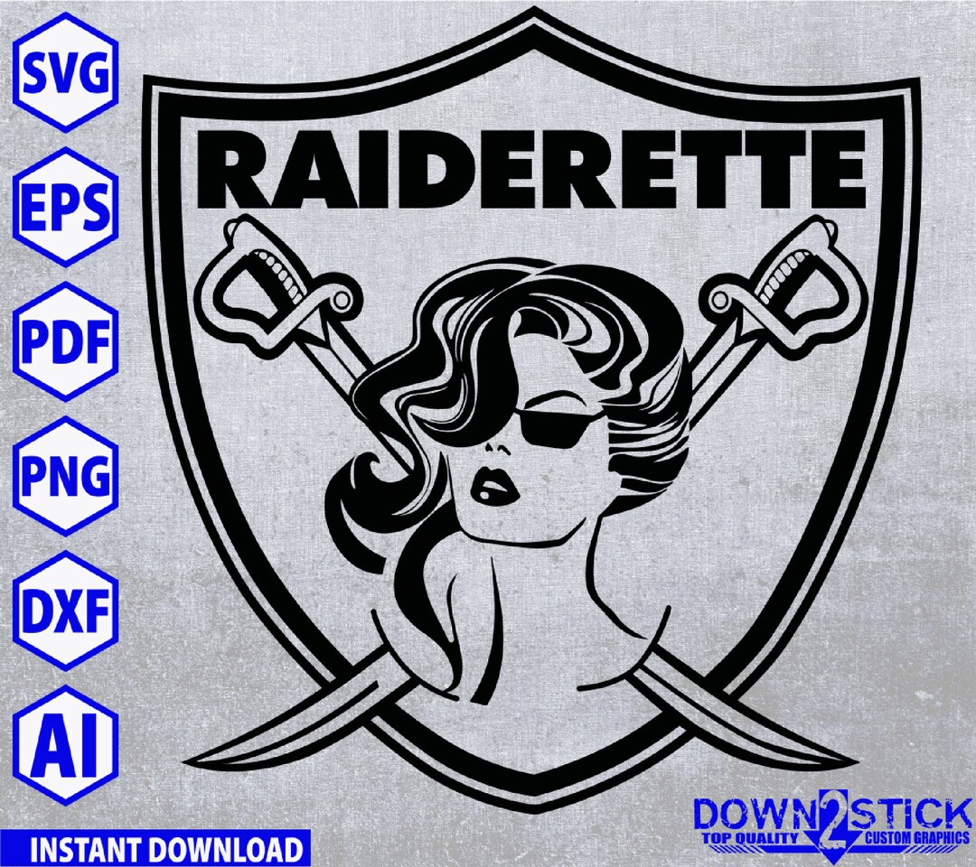 Las Vegas Raiderette (svg, Png, Eps, Pdf, Ai, Dxf) Digital Files - Etsy