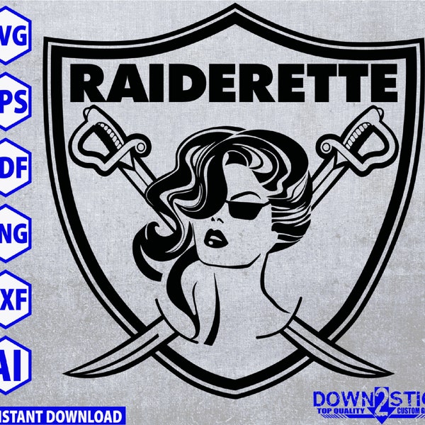 Raiderette Logo Svg - Etsy