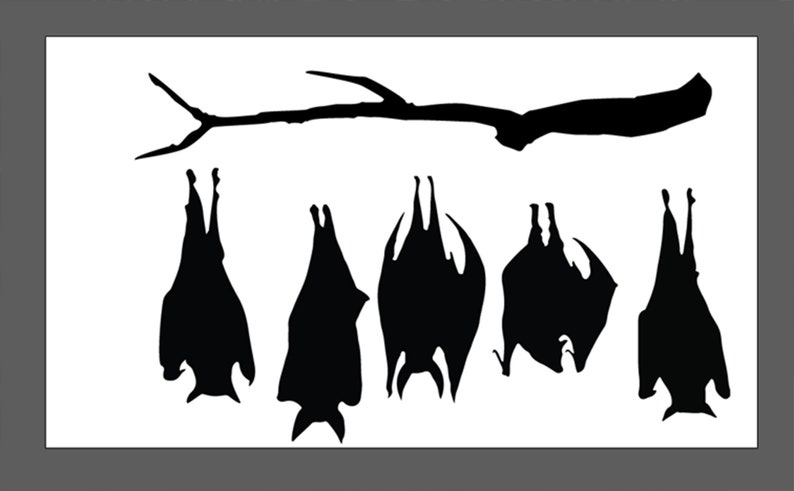 Bats Hanging Around Svg File - Etsy
