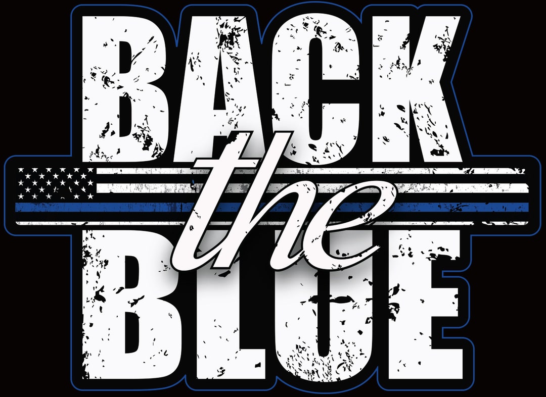 Back the Blue, Thin Blue Line Sticker, Law Enforcement Decal - Etsy