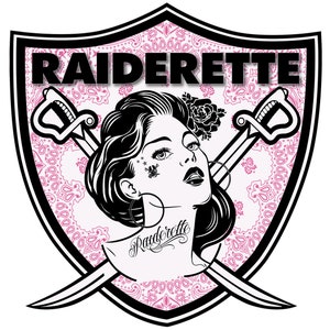 Raiderette Bandana Vinyl Sticker, Female Las Vegas Raider Fan Decal ...