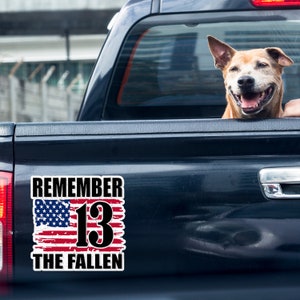 Remember the Fallen 13, Soldier Memorial, Soldier Memorial Sticker - Etsy