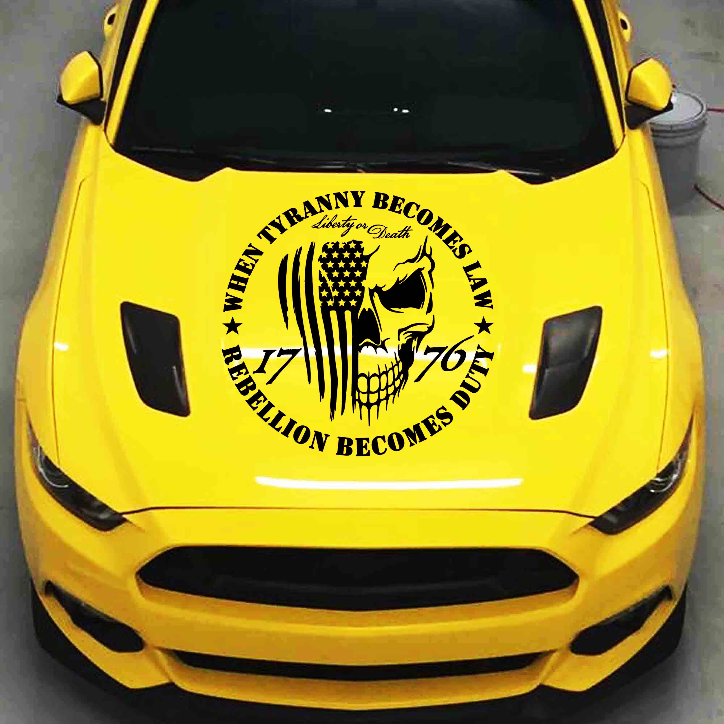 1776 Patriotic Skull Vinyl Decal, Rebellion Duty - Etsy