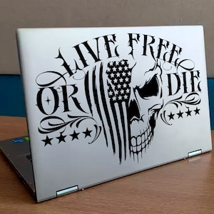 Live Free or Die Decal Sticker Vinyl Graphic American Car Truck Window ...