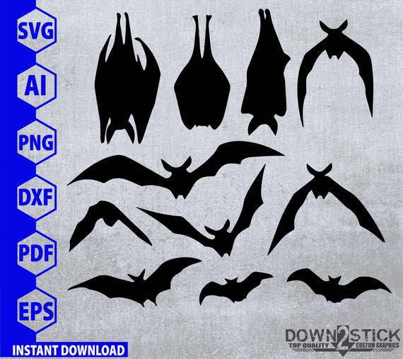 Bats Hanging Around Svg File - Etsy
