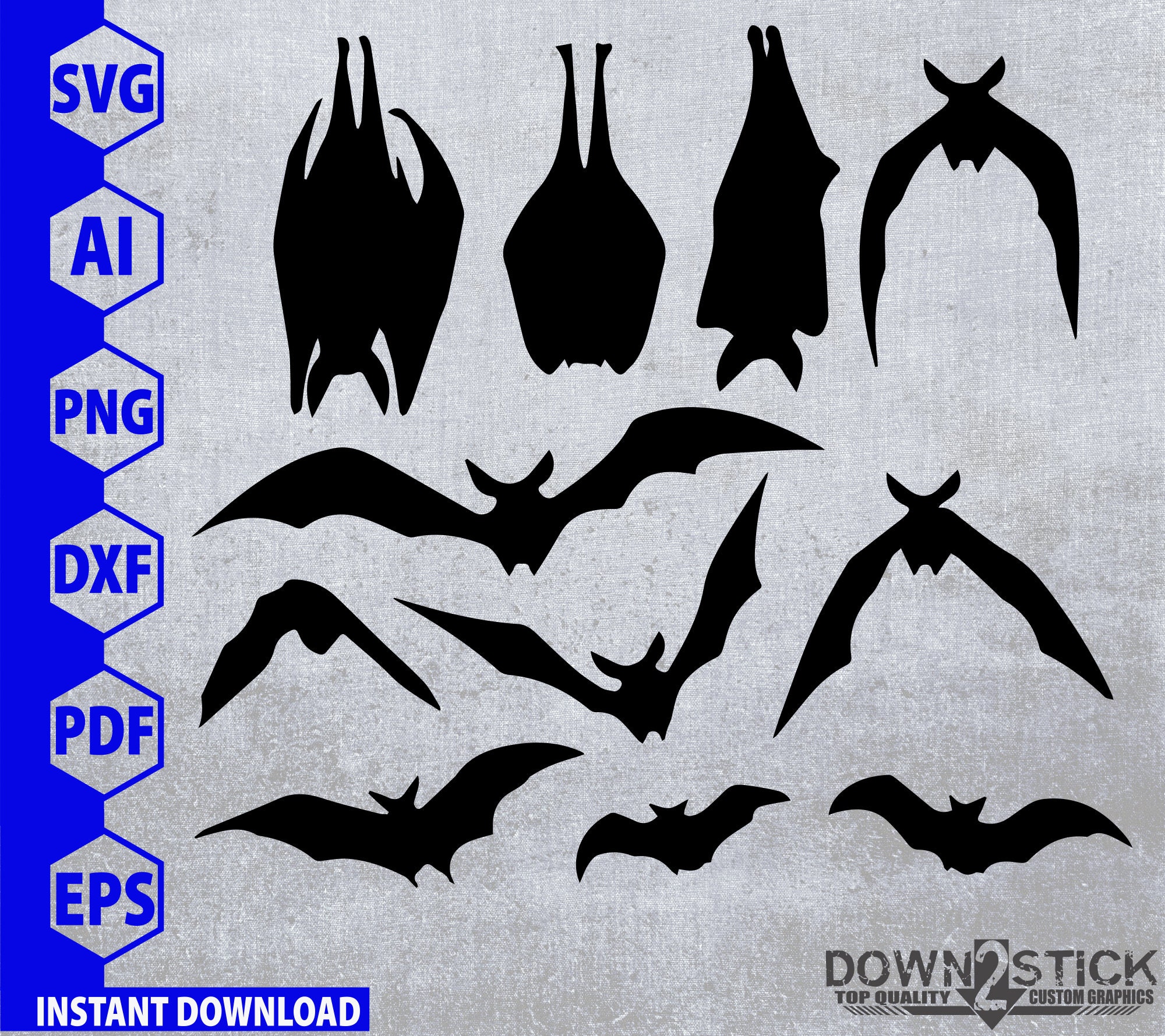 Hanging Bats Clipart