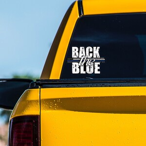 Back the Blue, Thin Blue Line Sticker, Law Enforcement Decal - Etsy