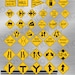 Road Signage Set 4 SVG - Etsy