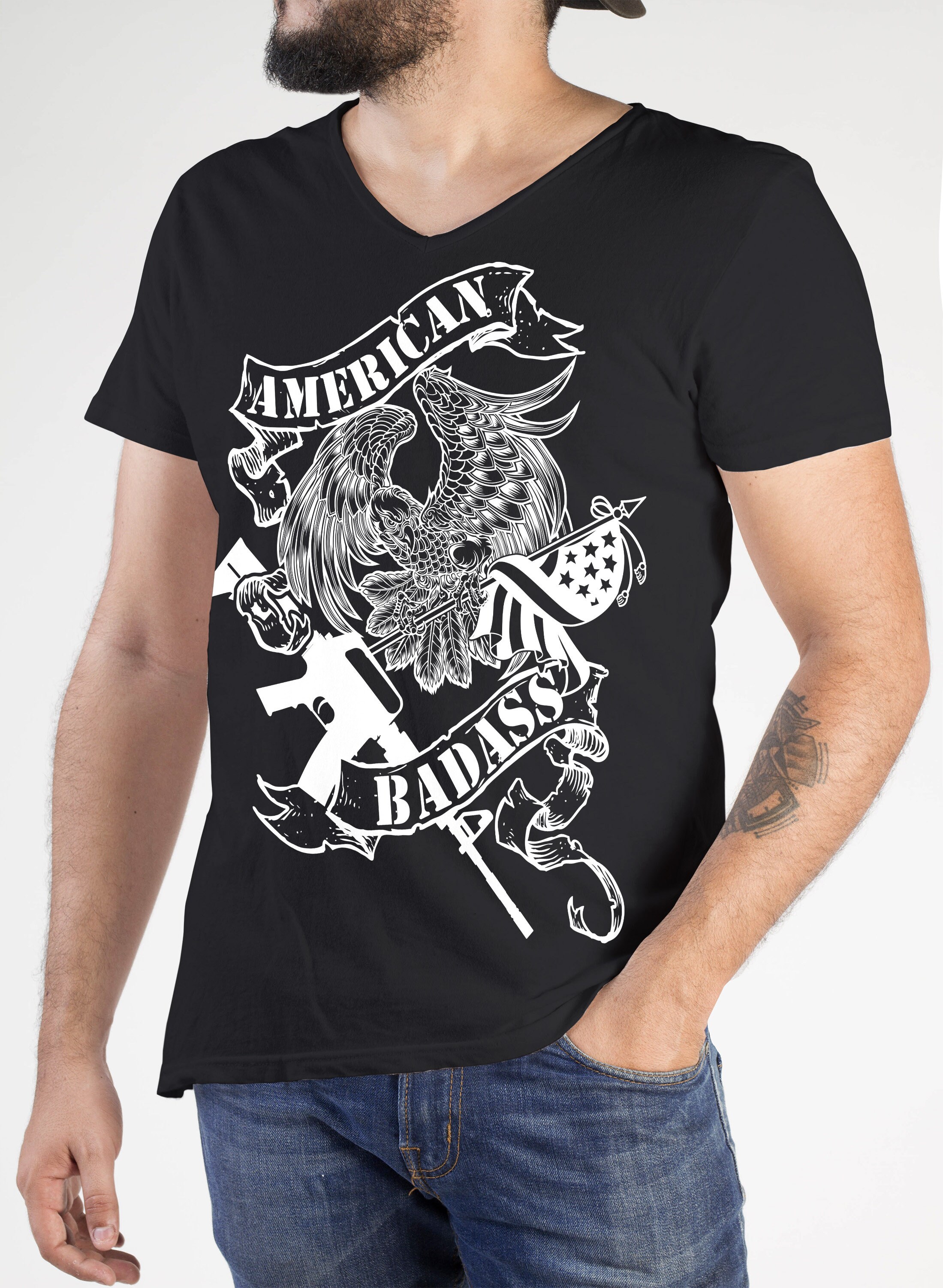 American Badass, American Eagle, US Flag Rifle, Svg-dxf-pdf-png - Etsy