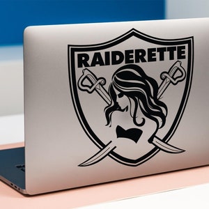 Raiderette Vinyl Decal, Female Las Vegas Raider Fan Decal Sticker - Etsy