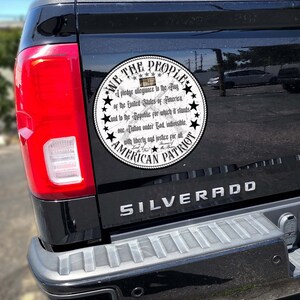 We the People, Pledge of Allegiance Sticker - High Quality Custom Made ...