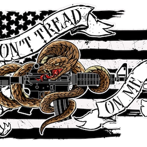 Gadsden Flag | Don’t Tread on Me American Flag Patriotic Sticker - Etsy