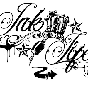 Ink Life Tattoo T-shirt Design Svg, Png, Eps - Etsy