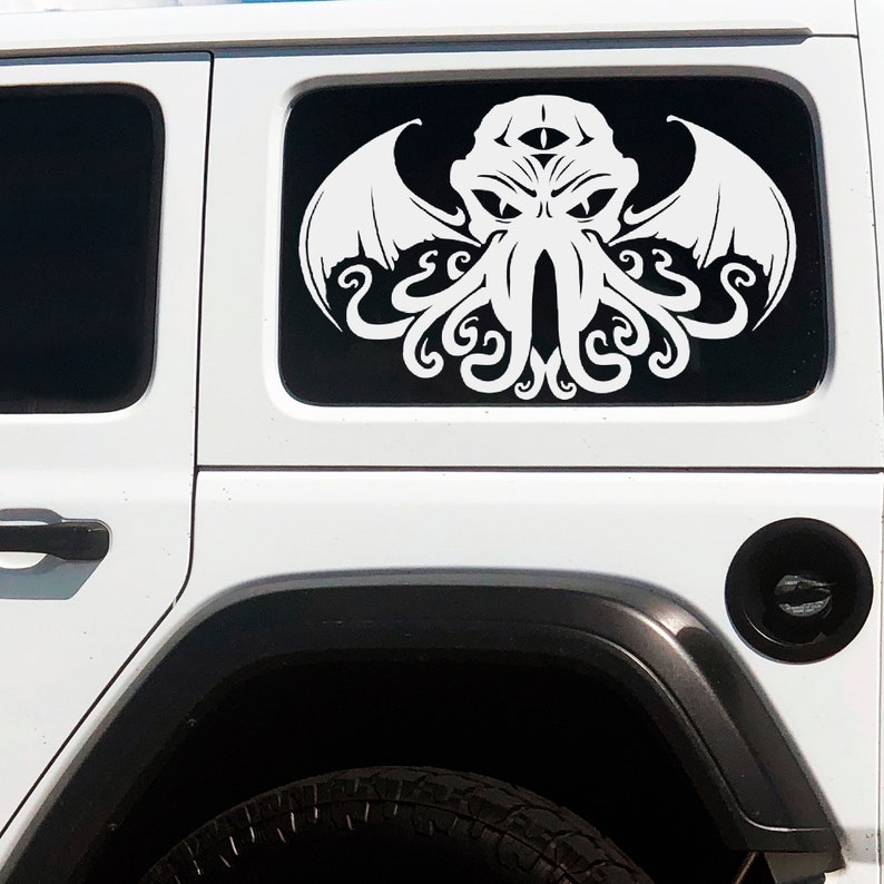 Iconic Cthulhu Kraken Mystical Creature Vinyl Decal Sticker - Etsy