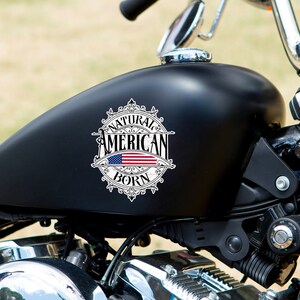 Natural Born American, American Flag Sticker, Patriotic Sticker - Etsy
