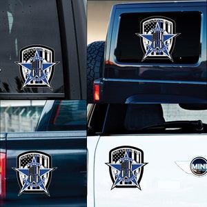 Blue Lives Matter Sticker, Thin Blue Line Sticker, Law Enforcement ...