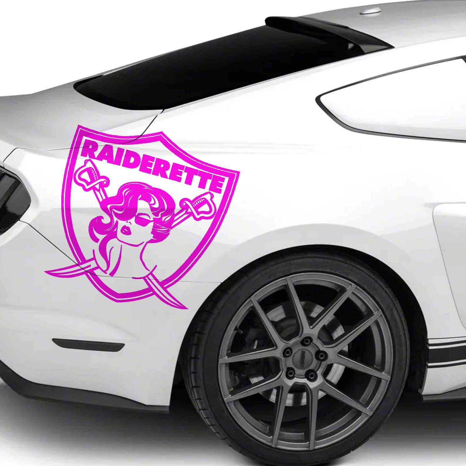 Raiderette Vinyl Decal, Female Las Vegas Raider Fan Decal Sticker - Etsy